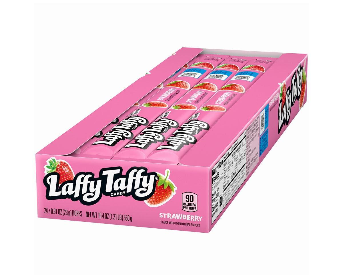 Laffy Taffy Strawberry .81 oz. Ropes - 24 / Box – Candy Favorites