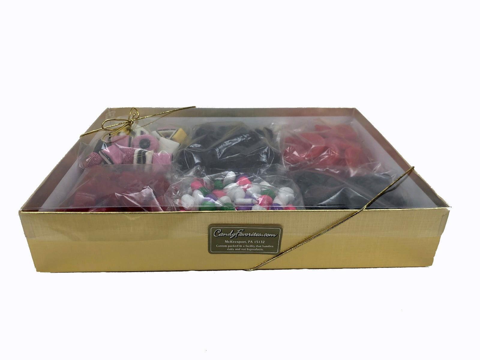 Licorice Lovers Gift Box - 1 Unit | Licorice Allsorts, Wheels, Hollows ...