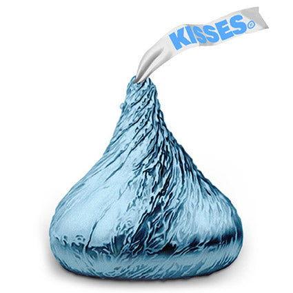 Milk Chocolate Light Blue Hershey's Kisses Bulk - 2 lb. – Candy Favorites