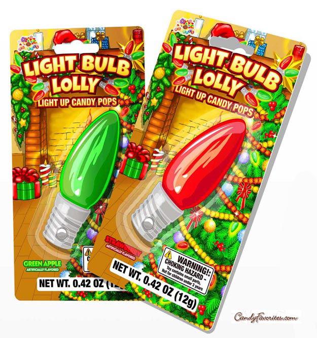 Light Bulb Lolly Light Up Candy Pops- 12 / Box – Candy Favorites