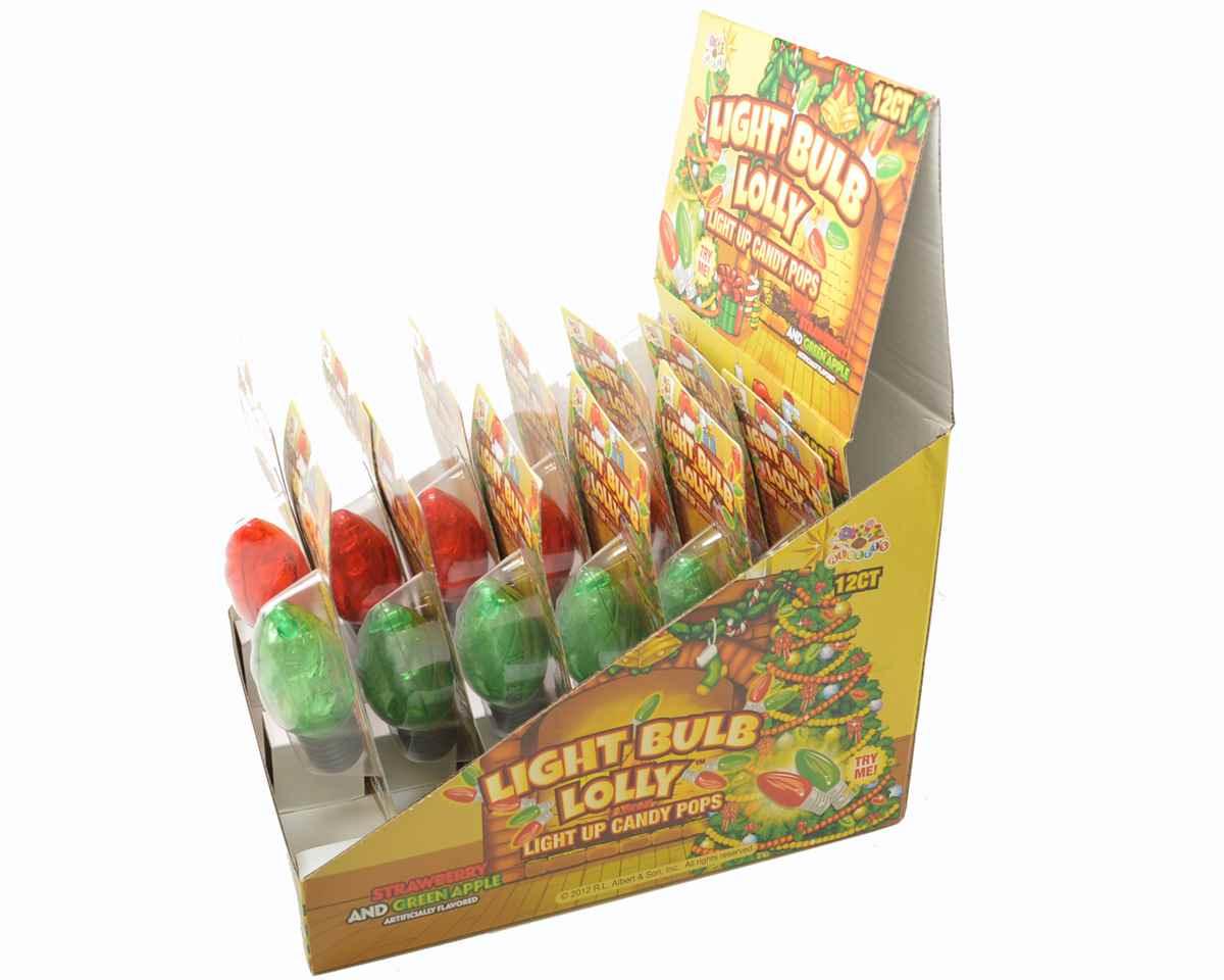Light Bulb Lolly Light Up Candy Pops- 12 / Box – Candy Favorites
