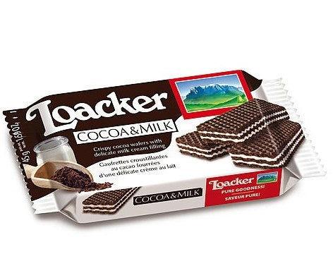 Loacker Cocoa & Milk 1.59 oz. Wafers - 12 / Box – Candy Favorites
