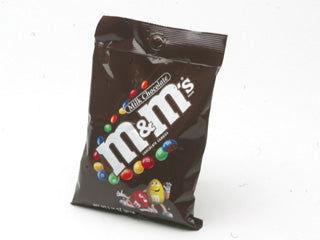 M&M's ® Milk Chocolate Candies Plain 5.3 oz. Medium Bag ® - 12 / Case ...