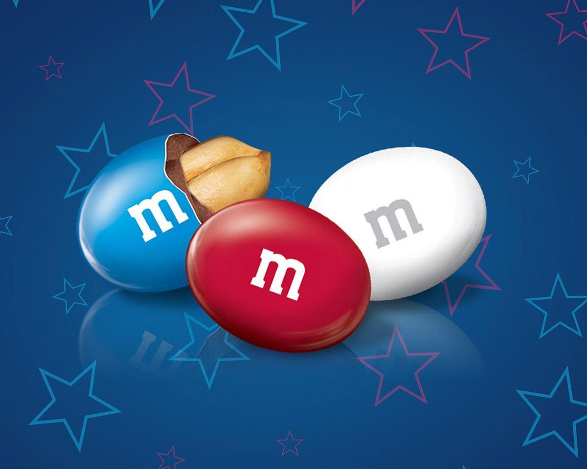 M&M's ® Patriotic Peanut Mix Milk Chocolate Candies 3.5lb – Candy Favorites