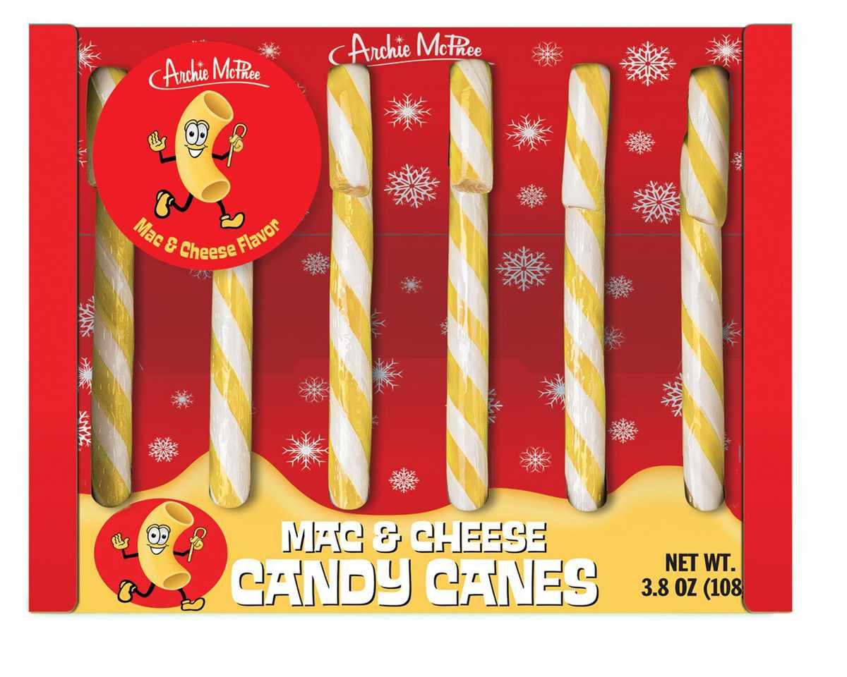 Mac & Cheese Candy Canes 6 Count Box | Archie McFee - 1 Unit – Candy ...