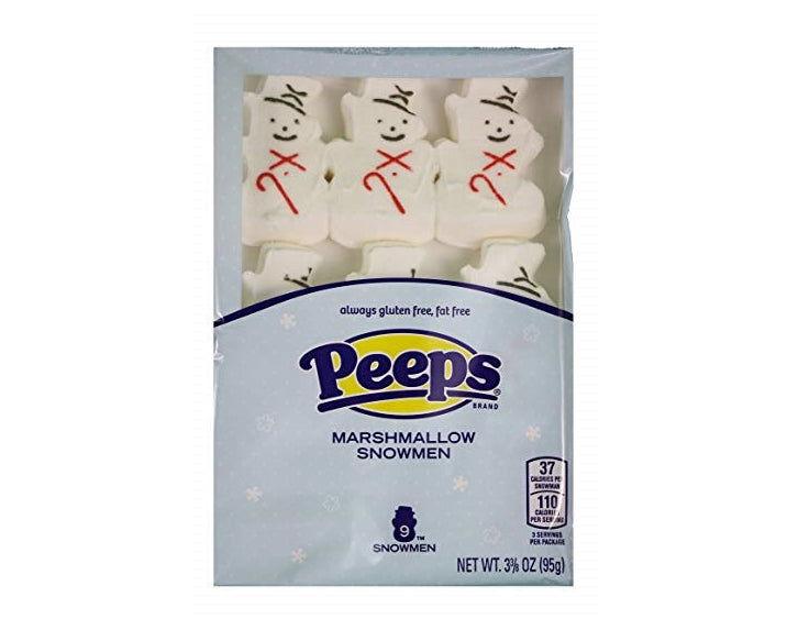 Marshmallow Peeps Snowman 9 Piece Tray | Just Born - 6 / Box – Candy ...