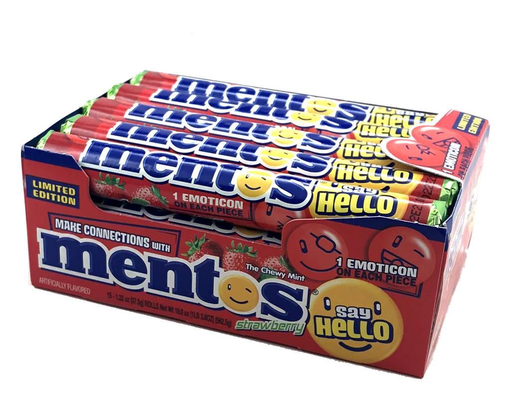 Mentos "Make Connections" Strawberry 1.32 oz. Chewy Mints | Limited ...