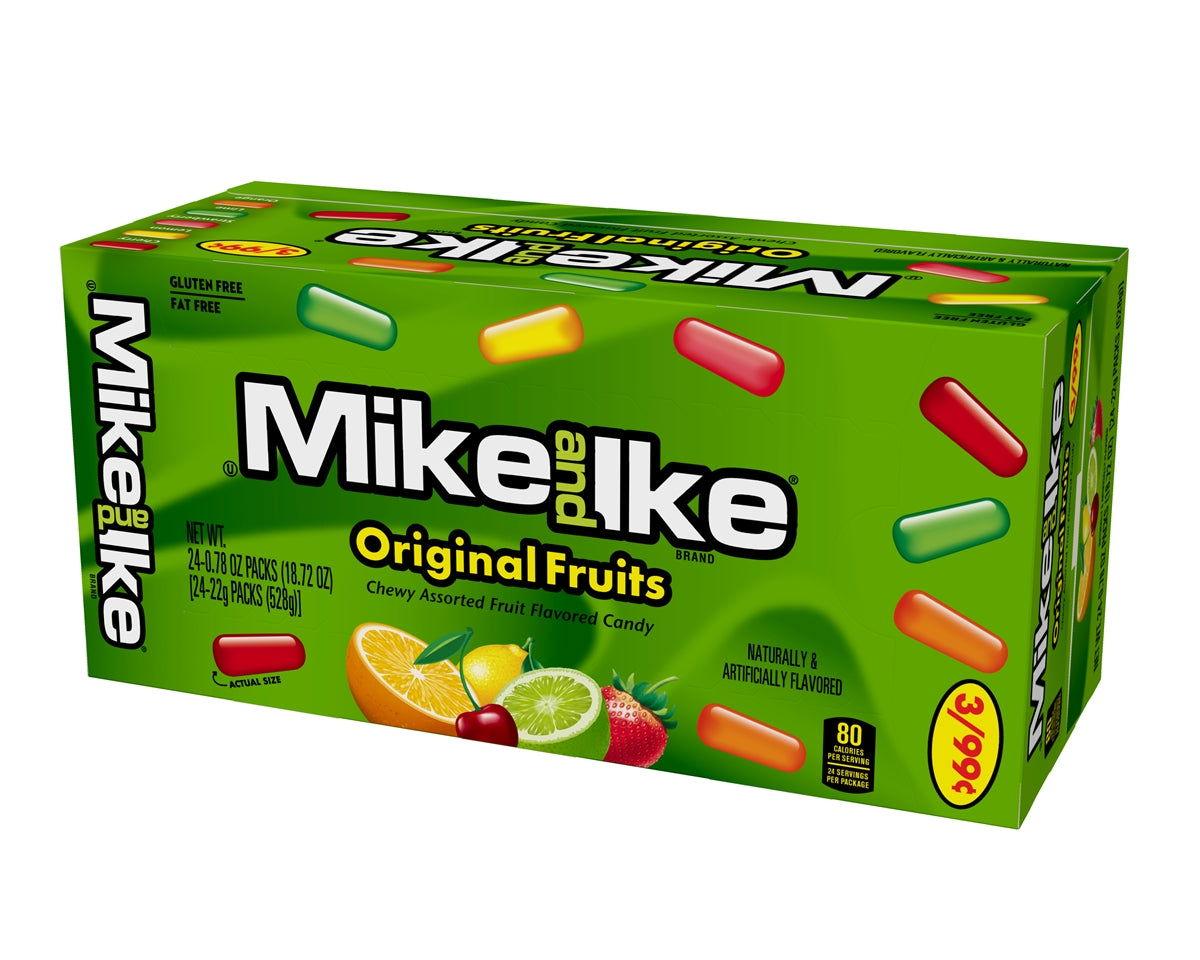 Mike and Ikes "Original Fruits" Fruit Flavored Candy .78 oz. Box |Pre ...