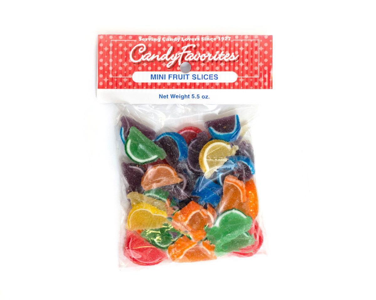 Mini Fruit Slices 5.5 Ounce Peg Bags - 8 / Box – Candy Favorites