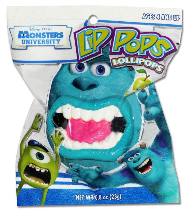 Monsters University Lip Pops - 12 / Box – Candy Favorites