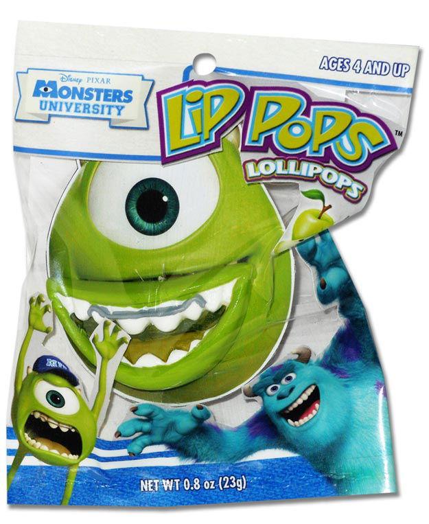 Monsters University Lip Pops - 12 / Box – Candy Favorites