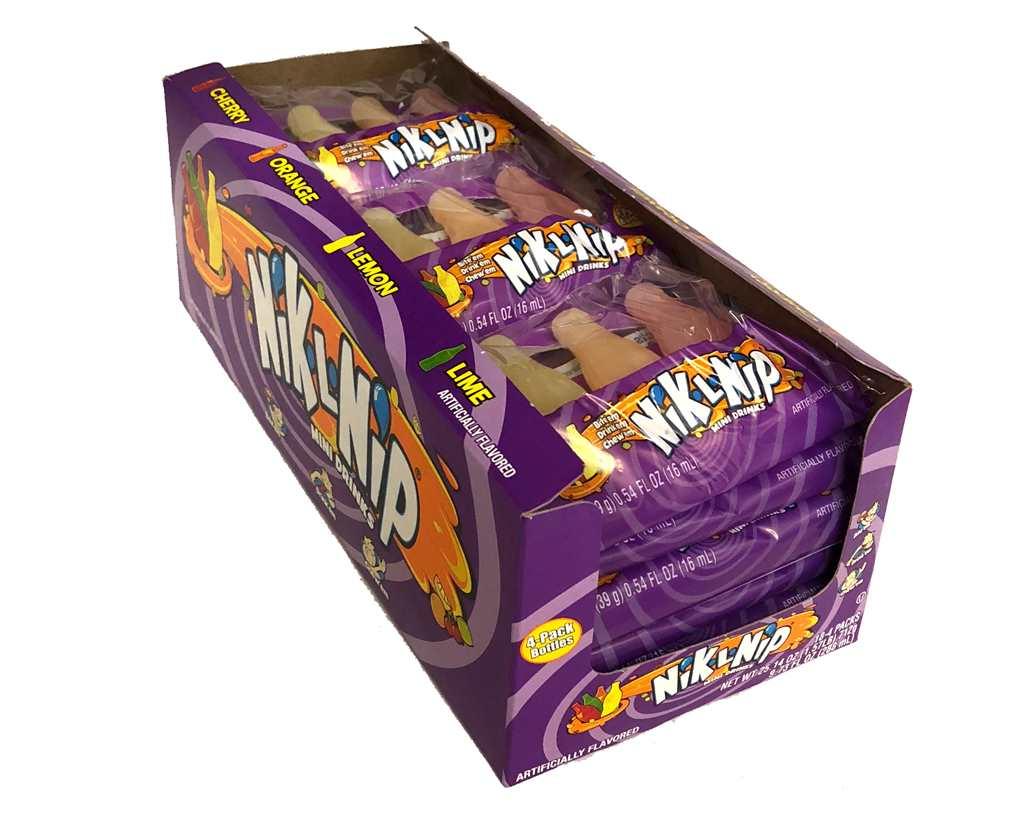 Wax Nik L Nips 4 Pack Bottles - 18 / Box – Candy Favorites