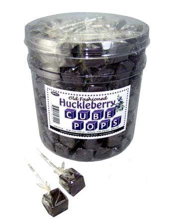 Old Fashioned Huckleberry Cube Lollipops - 100 / Case – Candy Favorites