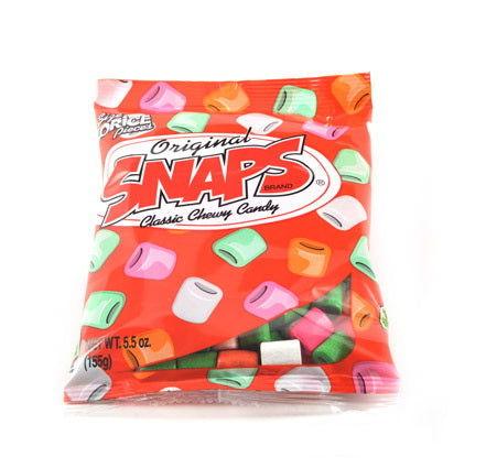 Original SNAPS Classic Chewy Candy 5.5 Ounce Bags - 12 / Case – Candy ...