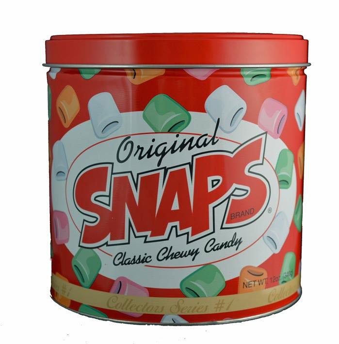 Original Snaps Classic Chewy Candy Retro Tin - 1 Unit – Candy Favorites