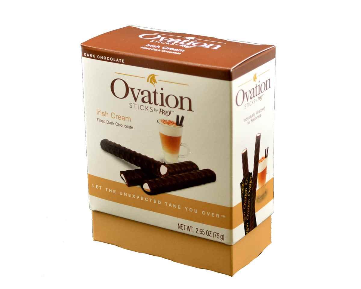 Ovation Irish Cream Filled Dark Chocolate Covered Candy Sticks 2.65 ...