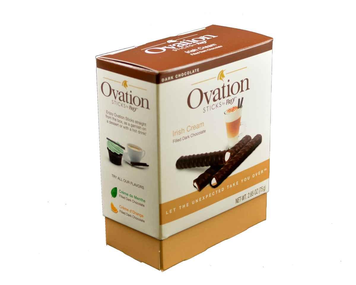Ovation Irish Cream Filled Dark Chocolate Covered Candy Sticks 2.65 ...