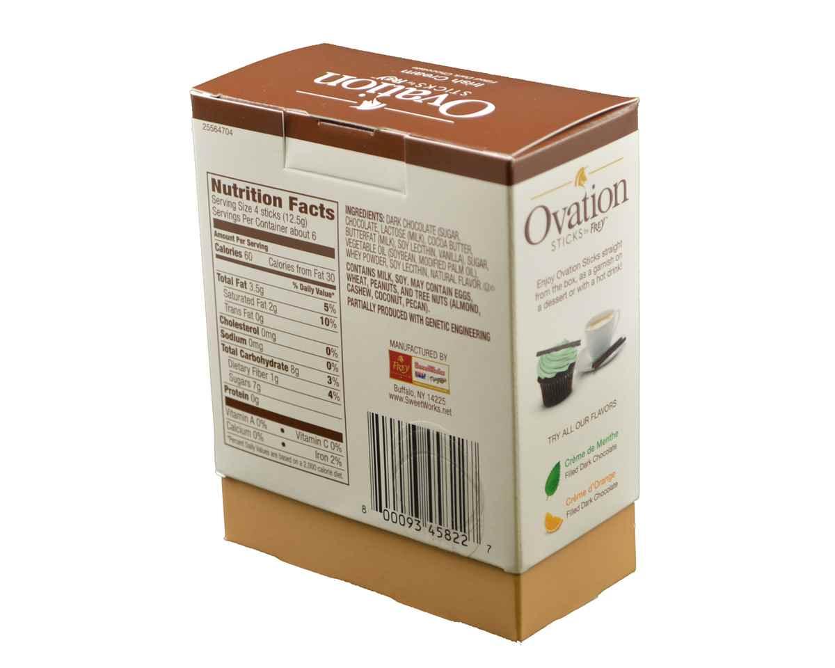 Ovation Irish Cream Filled Dark Chocolate Covered Candy Sticks 2.65 ...