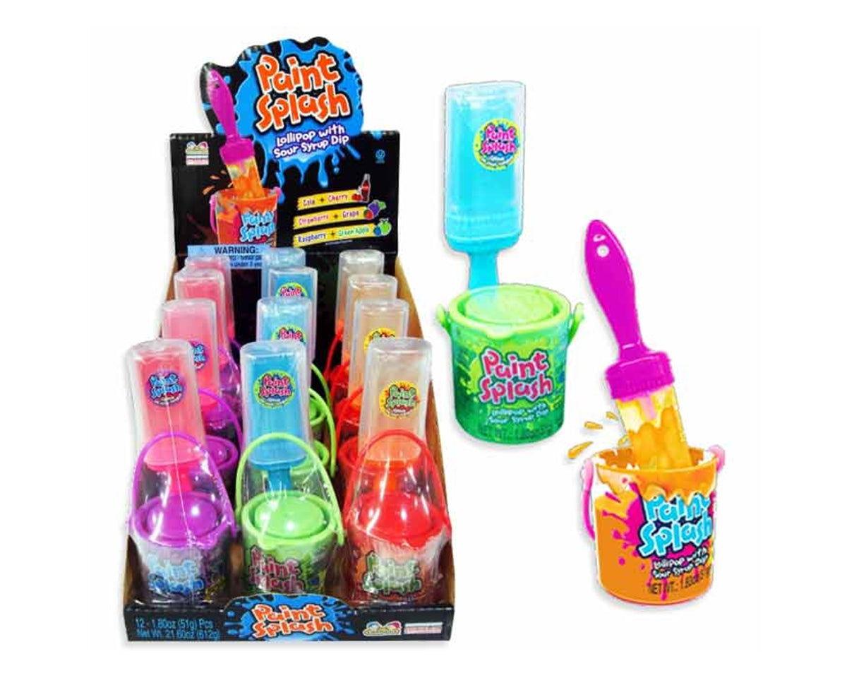 Paint Splash Lollipop with Sour Syrup Dip - 12 / Box – Candy Favorites