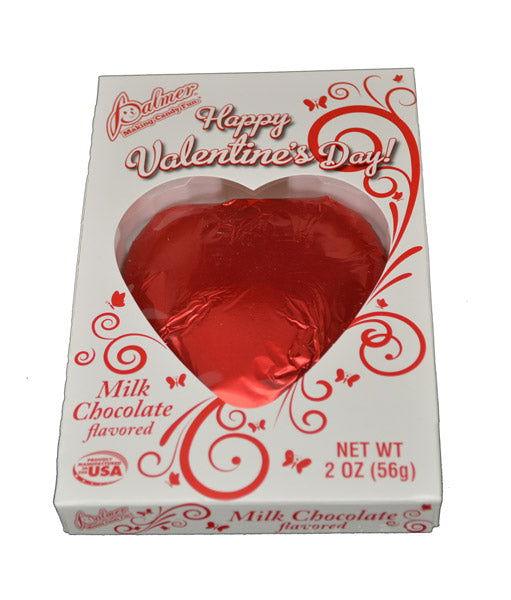 Palmer Classic Wrapped Milk Chocolate Flavored Hearts - 24 / Box ...