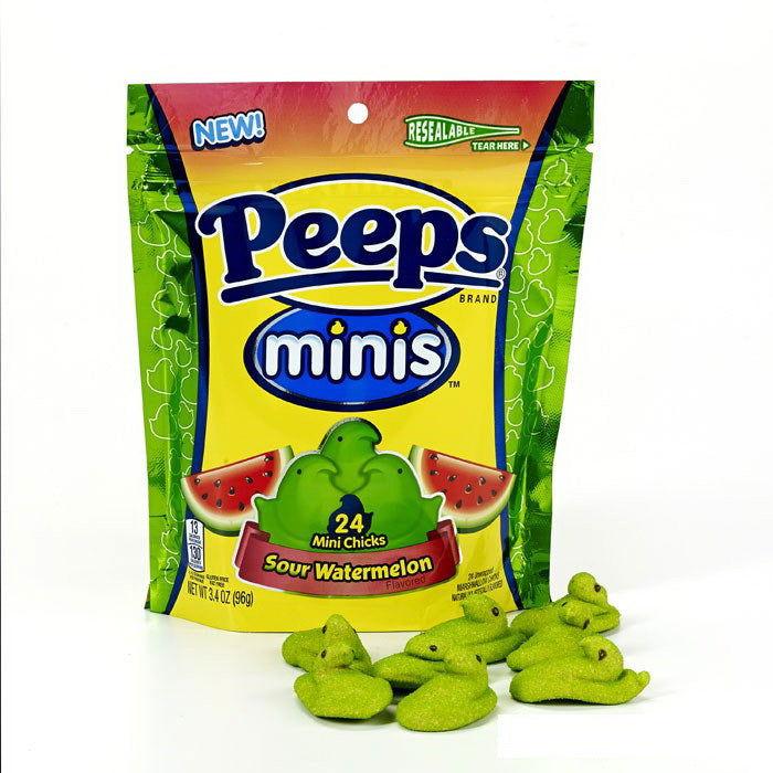 Peeps Minis Sour Watermelon - 6 Bags / Box – Candy Favorites