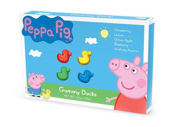 Peppa Pig Gummy Ducks 3.5 Ounce Theater Box - 12 / Case – Candy Favorites