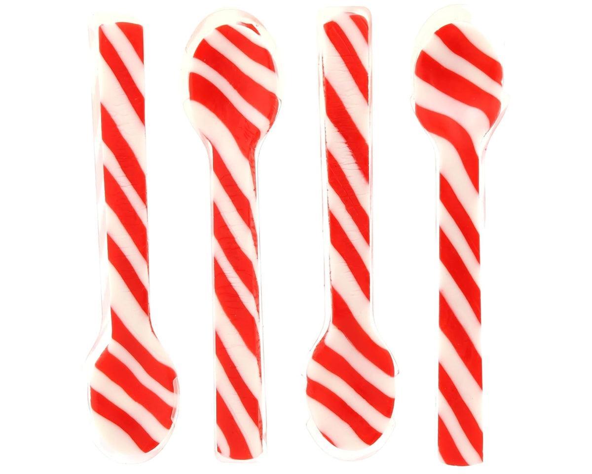 Peppermint Candy Cane Spoons 4 Pack - 6 / Box – Candy Favorites