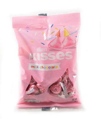 Milk Chocolate Pink Hershey's Kisses 7 oz. Bag - 3 / Case – Candy Favorites