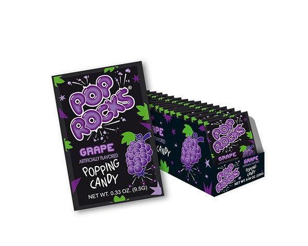 Pop Rocks Grape .33 oz. Popping Candy - 24 / Box – Candy Favorites