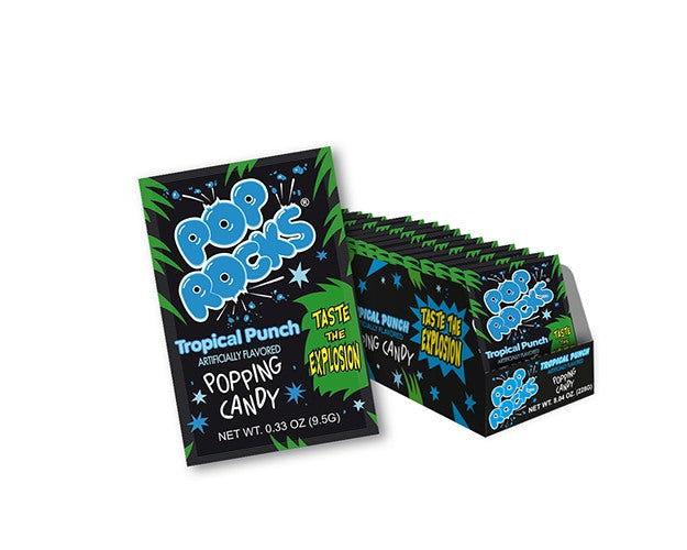 Pop Rocks Tropical Punch .33 oz. Popping Candy - 24 / Box – Candy Favorites