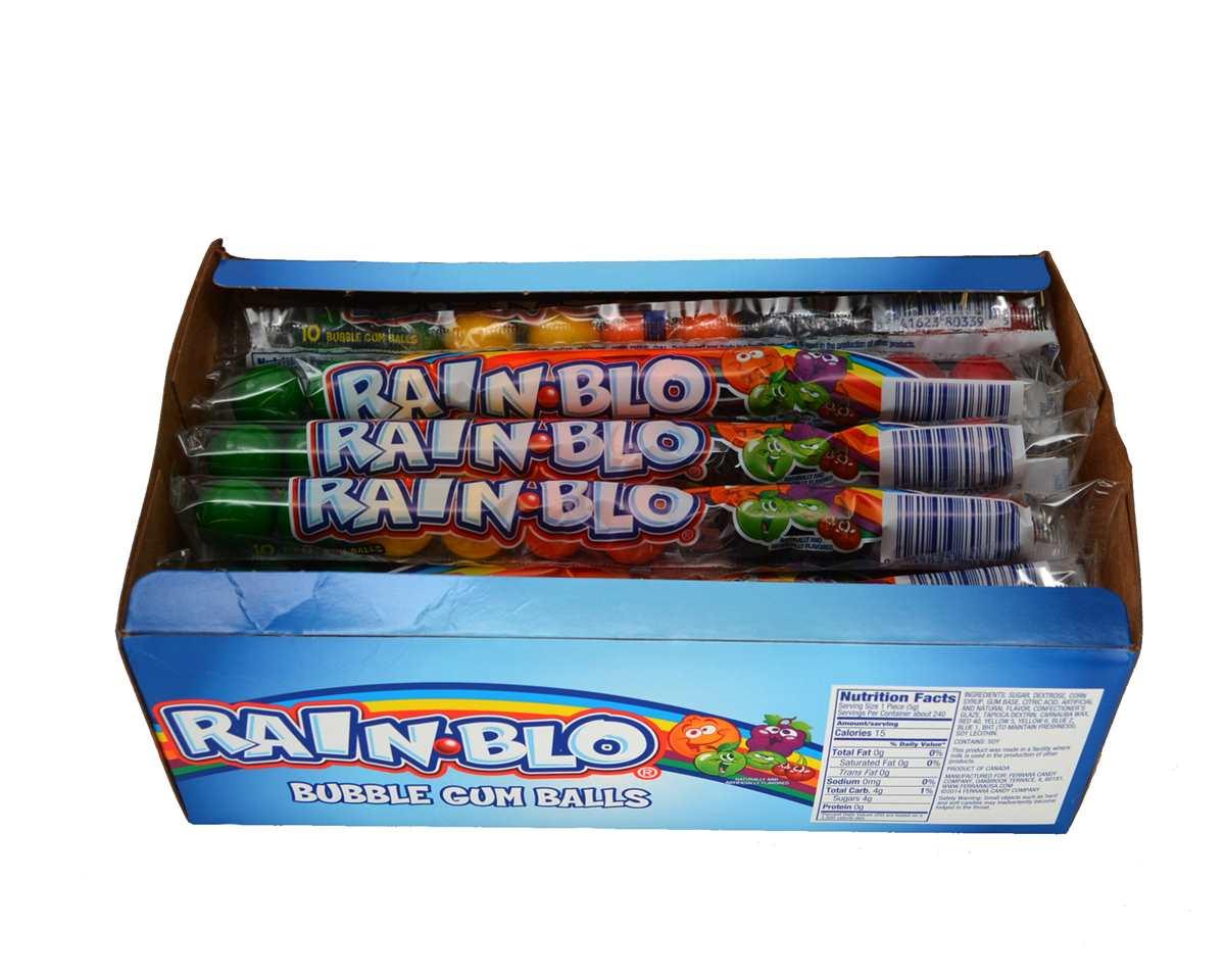 Rain-Blo Bubble Gum Balls - 24 / Box – Candy Favorites