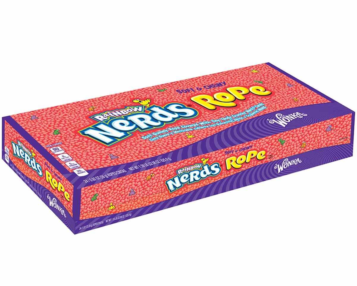 Nerds Rainbow Ropes |Net Weight .92 oz. |Tear & Share - 24 / Box ...