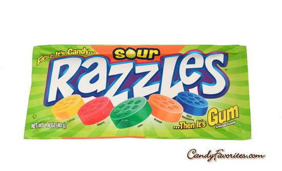 Razzles Sour Bubble Gum - 24 / Box – Candy Favorites