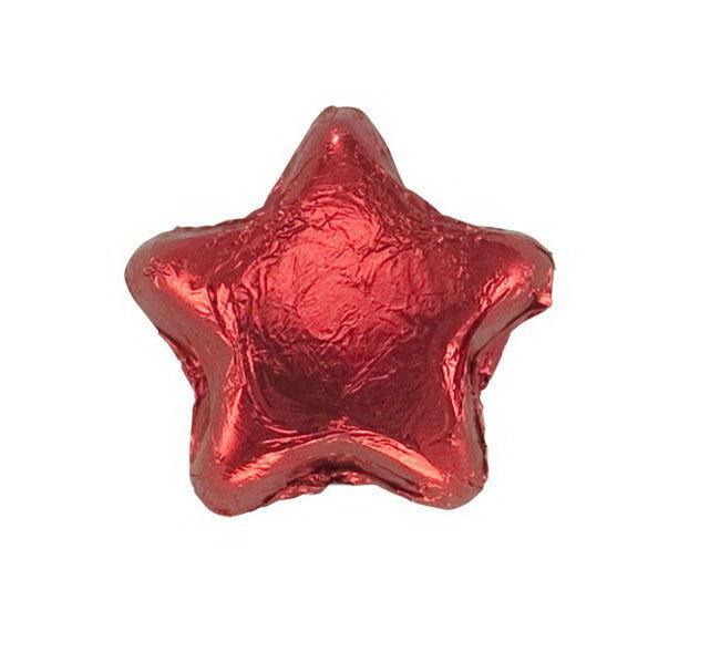 Red Foil Wrapped Chocolate Stars - 2 lb. – Candy Favorites