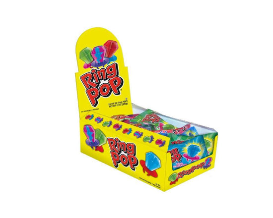 Topps Ring Pop Lollipops | Net Weight .50 oz. - 24 / Box – Candy Favorites