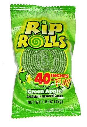Rip Rolls - Green Apple – Candy Favorites