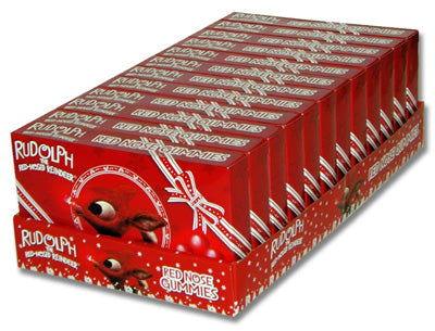 Rudolph Red Nosed Gummies Theater Size Boxes - 12 / Case – Candy Favorites