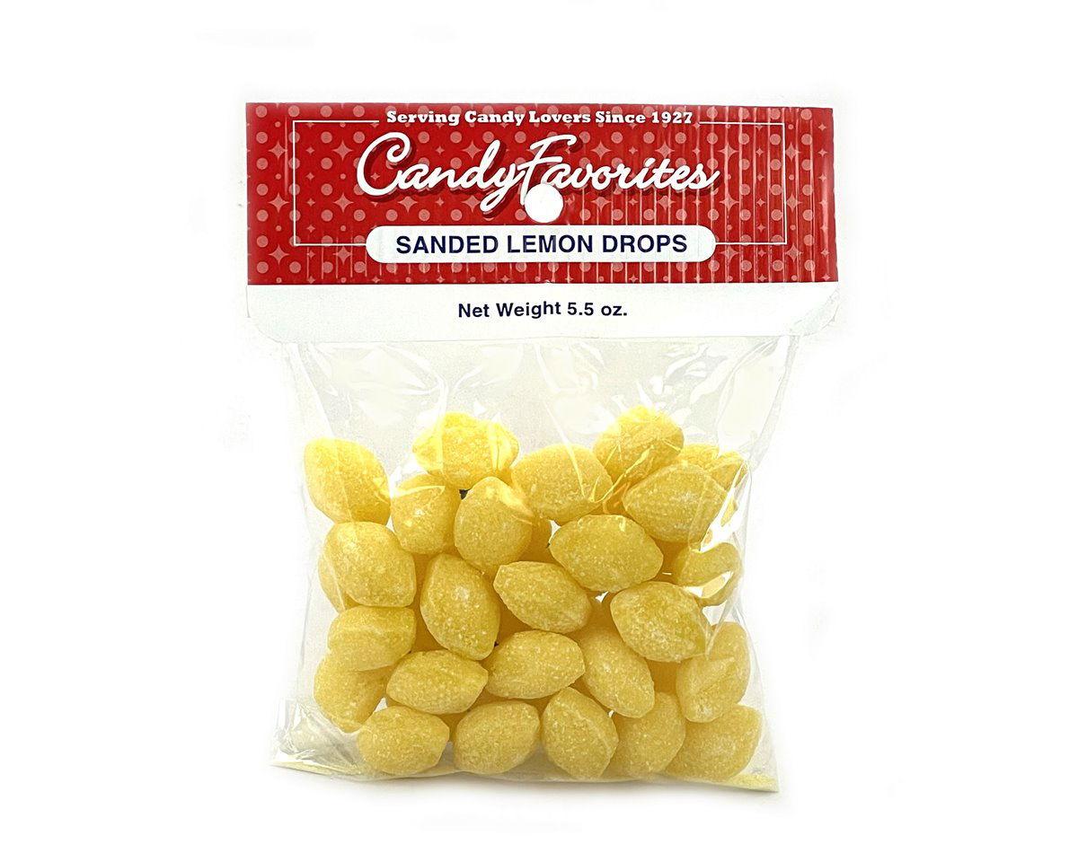 Sanded Lemon Drops 5.5 oz. Bags - 8 / Box – Candy Favorites