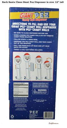 Santa Claus Giant Pez Dispenser - 1 / Unit – Candy Favorites