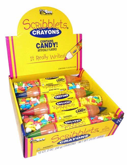 Scribblets Crayons - 12 / Box – Candy Favorites
