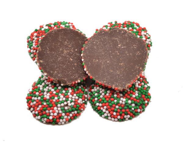 Semi Sweet Christmas Chocolate Nonpareils - 3 lbs. – Candy Favorites