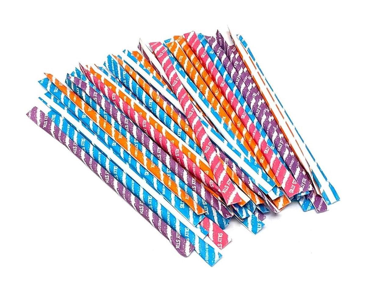 World's Silly Stix Sour Filled Candy Straws 2.75 oz. Bags - 24 / Box ...