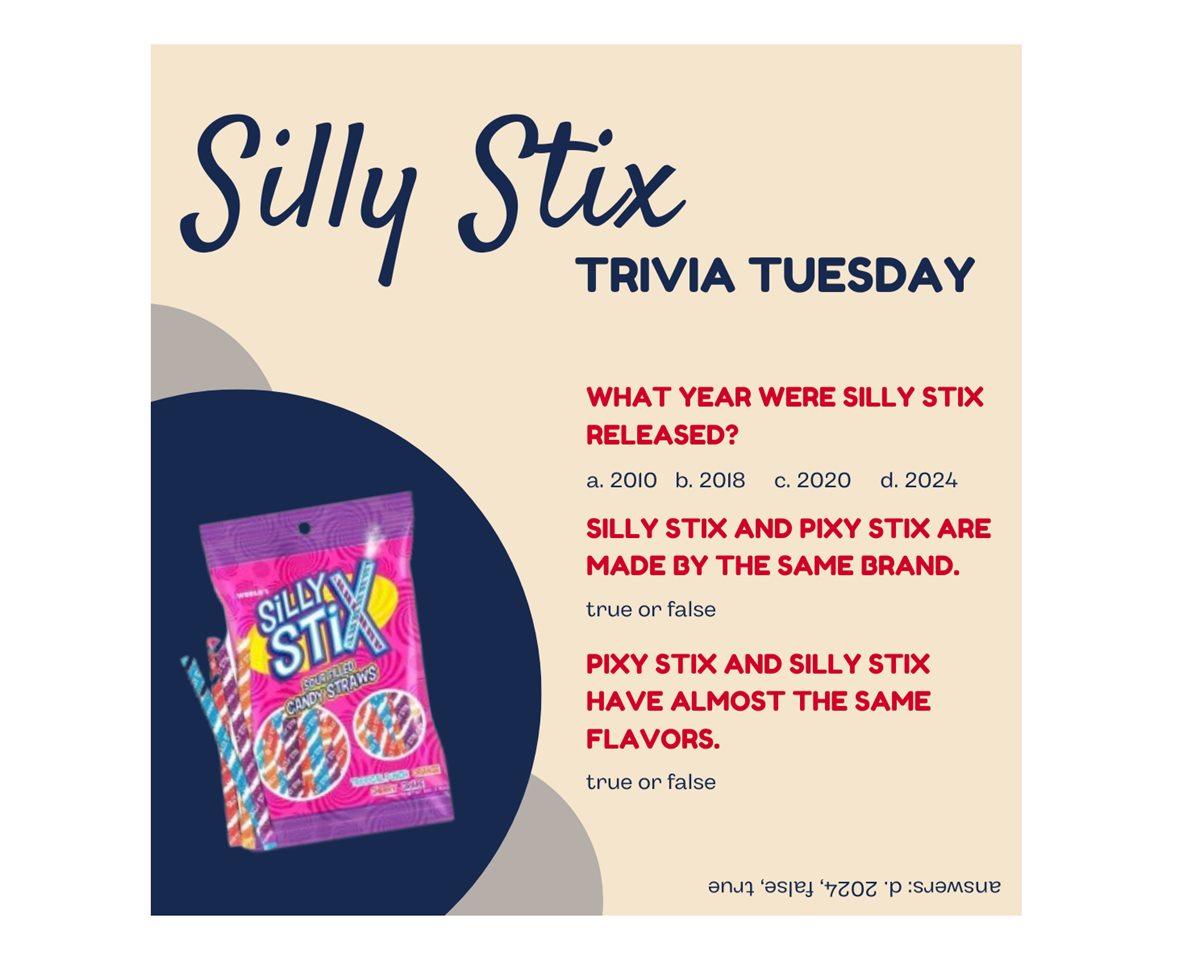World's Silly Stix Sour Filled Candy Straws 2.75 oz. Bags - 24 / Box ...