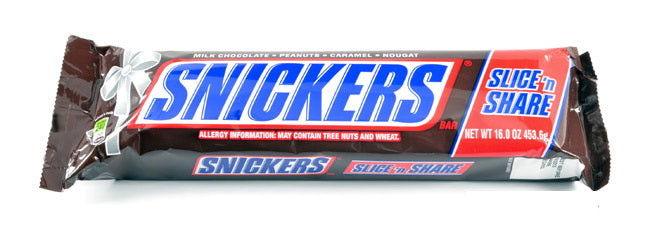 Snickers 1 lb. Slice n Share - 1 Bar – Candy Favorites