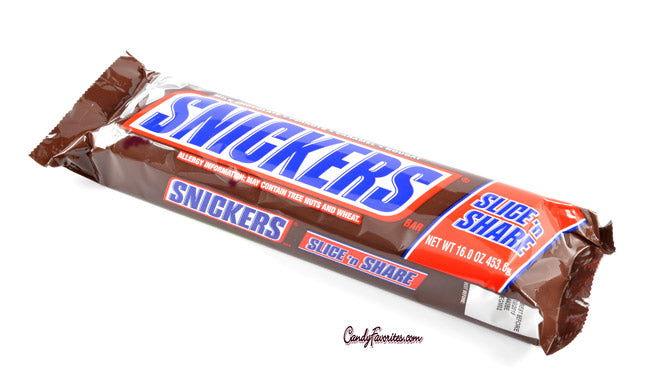 Snickers 1 lb. Slice n Share - 1 Bar – Candy Favorites