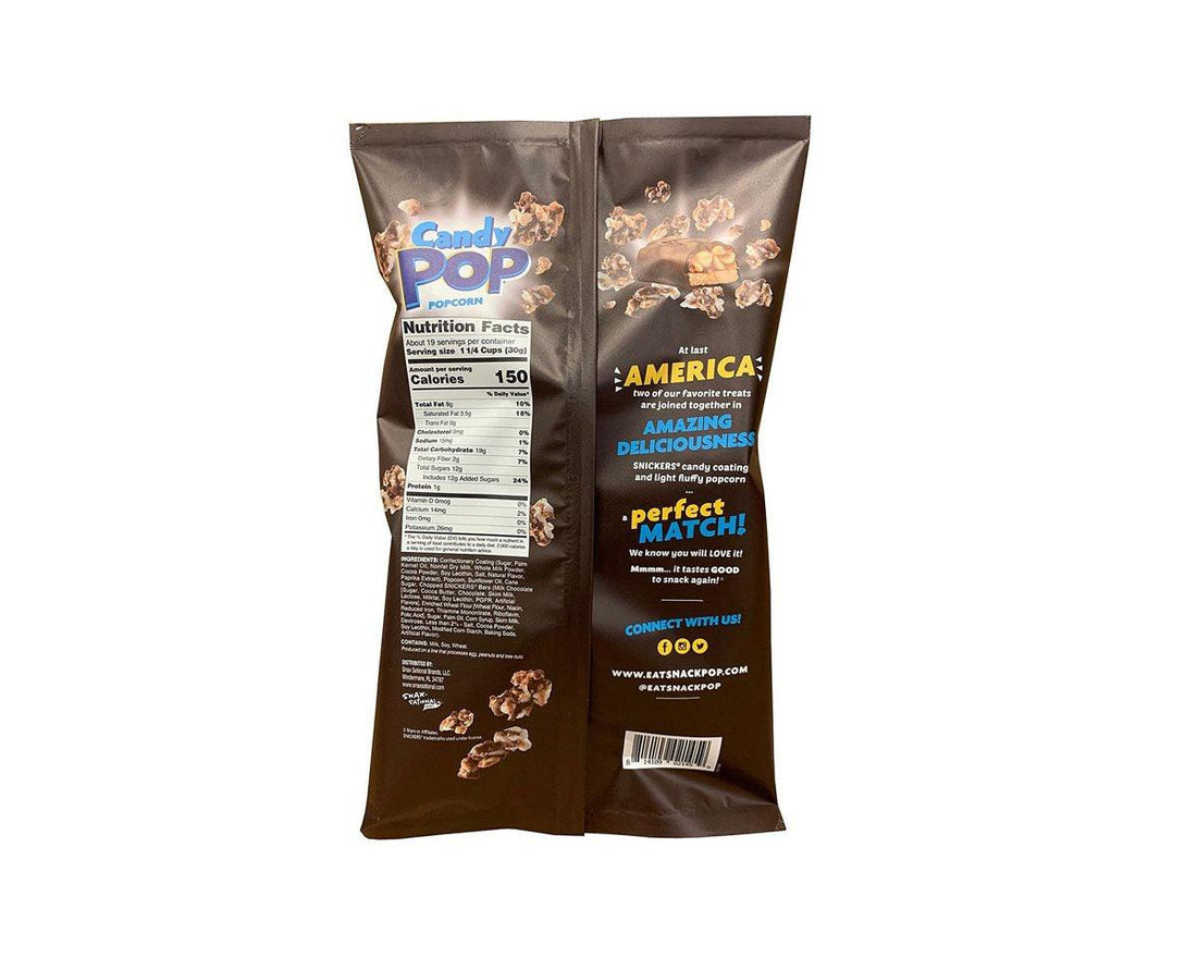 Snickers Candy Pop Popcorn 20 oz. Bag | Limited Edition - 1 Unit ...