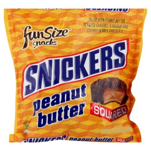Snickers Squared Fun Size Bars - 52 Ounce Bag – Candy Favorites