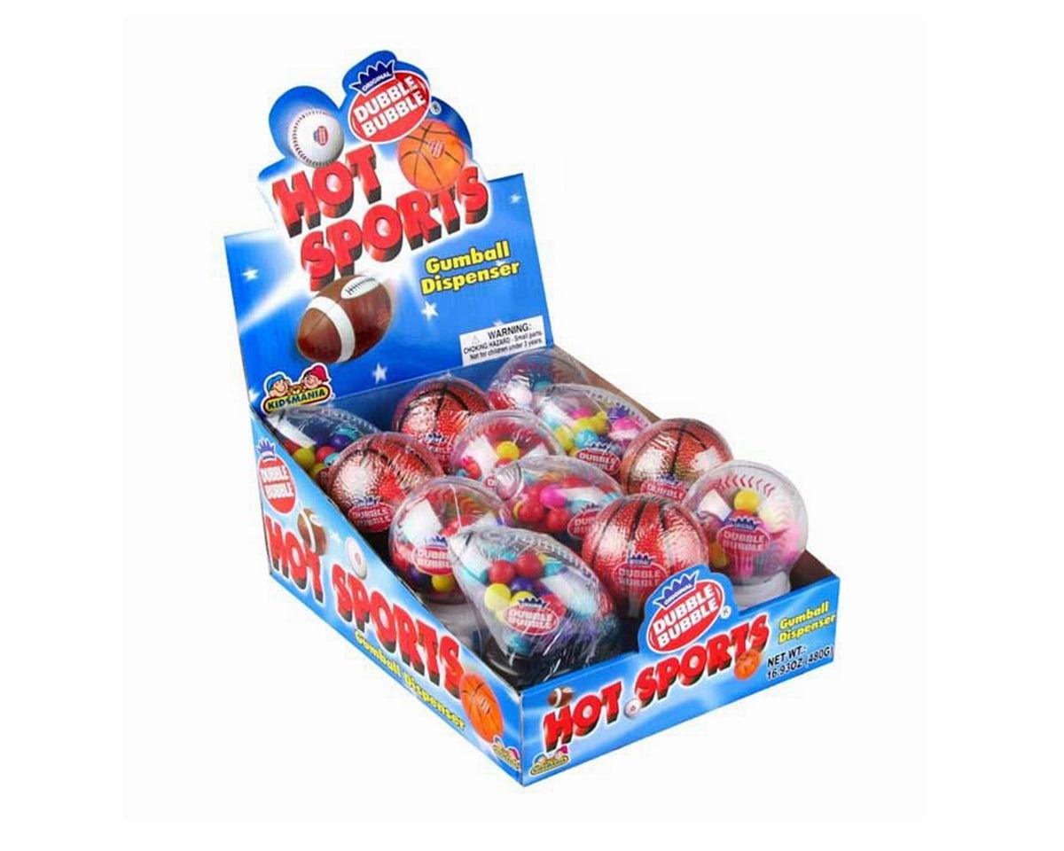 Dubble Bubble Hot Sports Gumball Dispensers - 12 / Box – Candy Favorites
