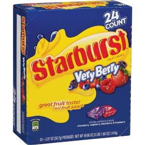 Starburst Very Berry Fruit Chews - 24 / Box – Candy Favorites