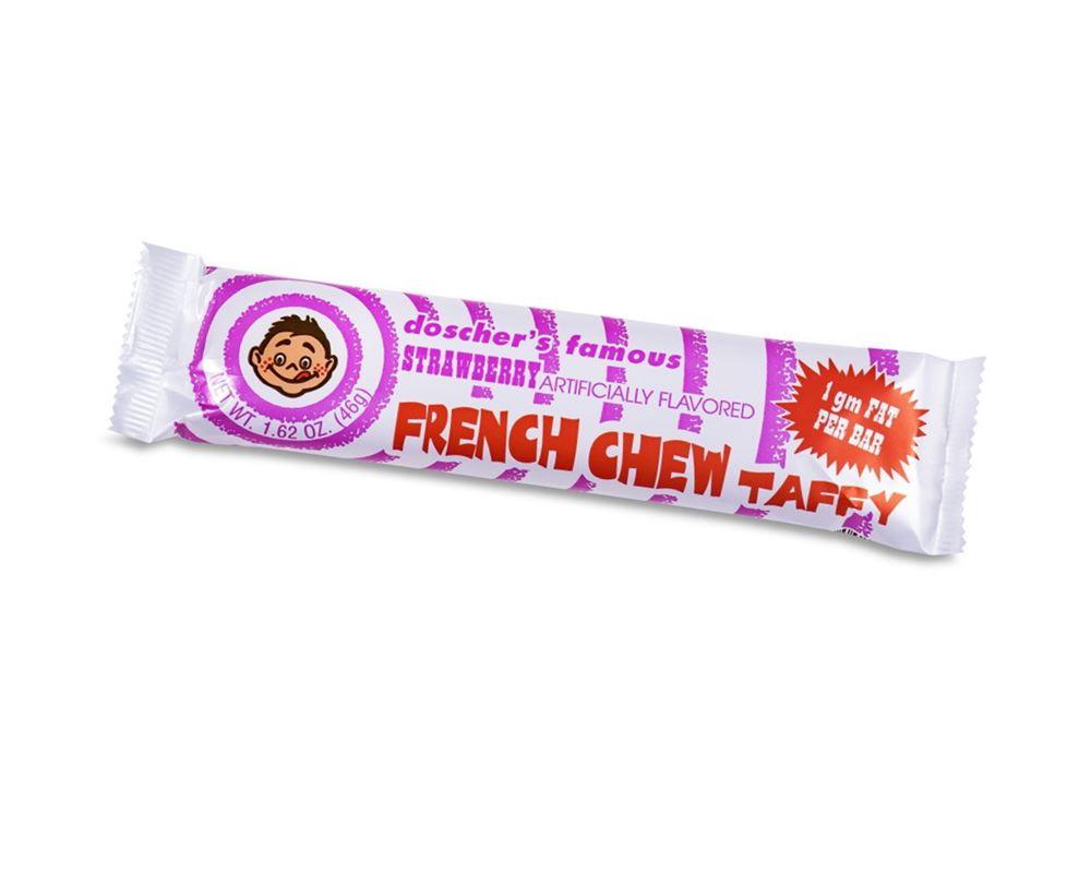 Doscher's Famous Strawberry French Chew Chewy Taffy | 1.62 oz. Bars ...